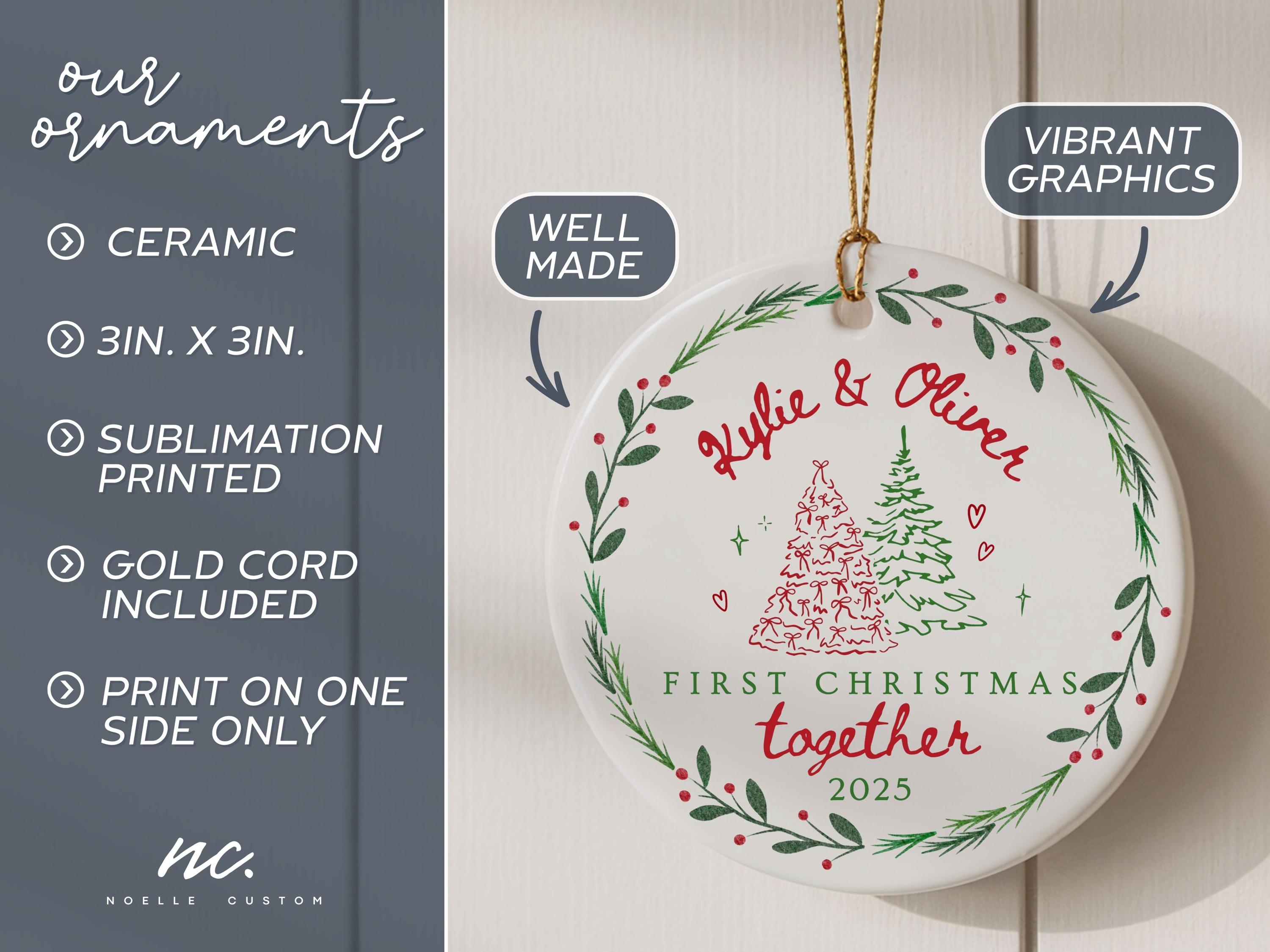 Together Ornament Couples Christmas Ornament Personalized Couple ...