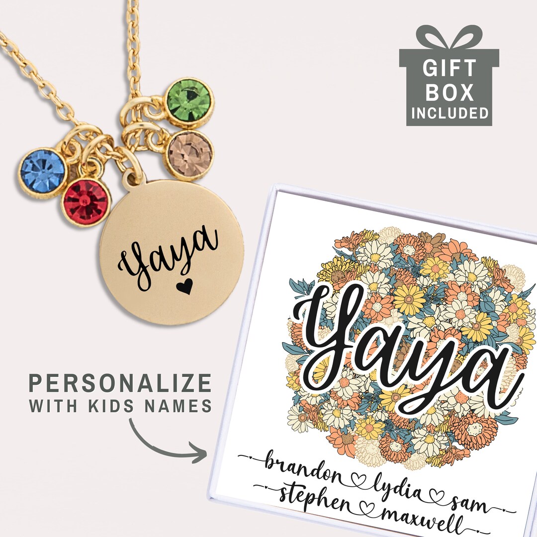 Yaya Gifts Yaya Jewelry for Mother's Day Gift for Yaya From ...