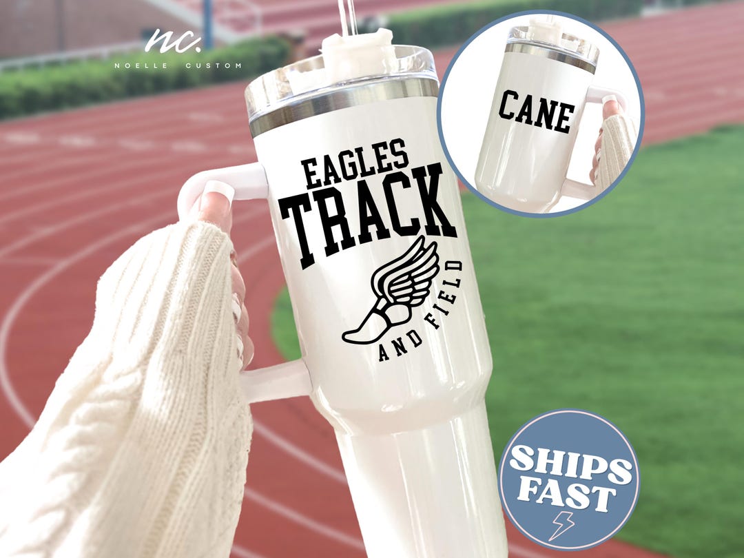 Custom Track 40oz Tumbler Senior Track Team Gift for Game Day Track and ...