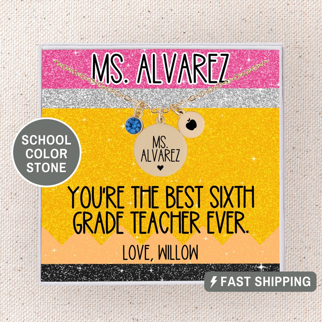 Sixth Grade Teacher Gifts 6th Grade Teacher Appreciation Gift From ...