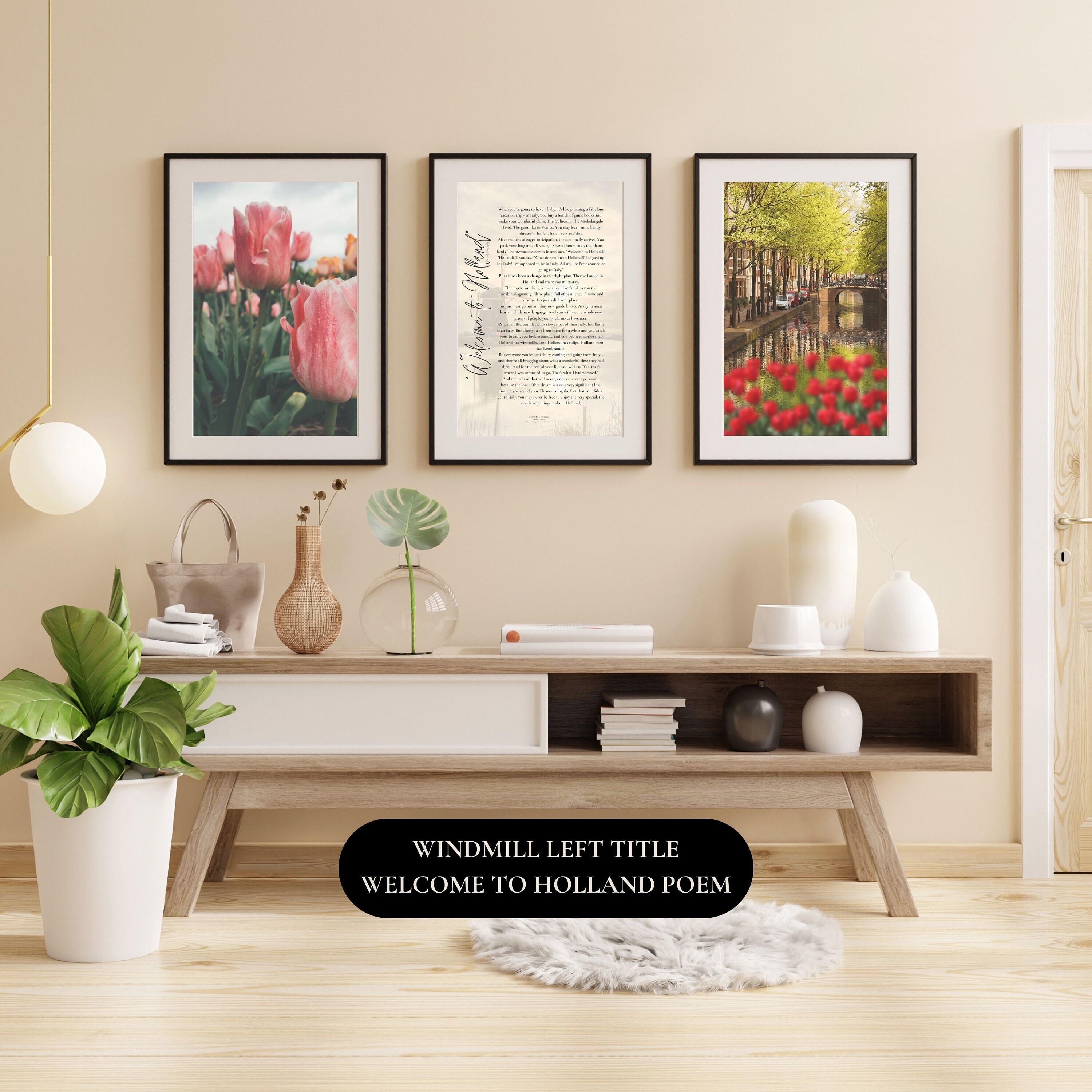 Welcome to Holland Poem Windmill Left Title Special Needs Art Down ...