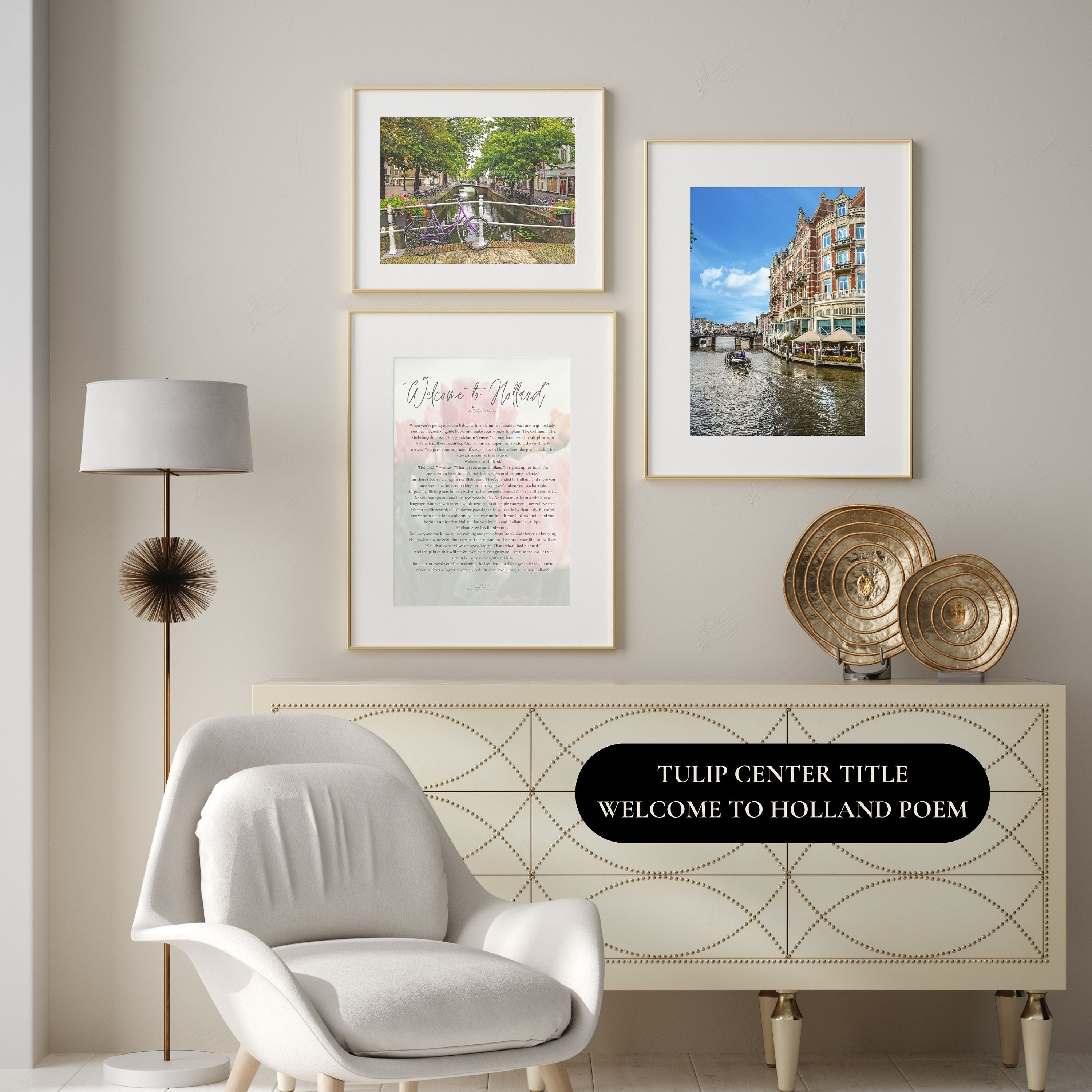 Tulip Center Title Welcome to Holland Poem Print | Special Needs Art ...