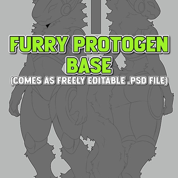 Protogen Reference Sheet Base - Etsy