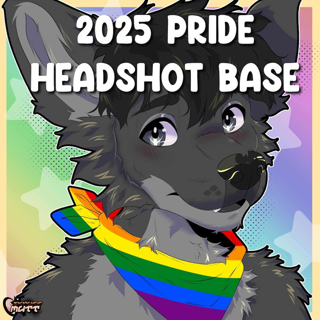 Pride 2025 | Furry Headshot Base - Etsy