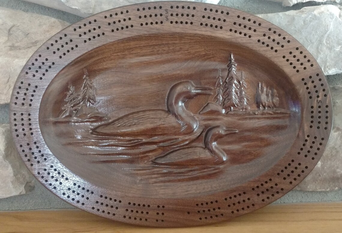 Digital File Cribbage Board Template, Large Oval 15.75 by 11, 3 Tracks ...