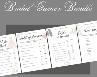 10 Printable Bridal Shower Games Bundle Sage Green Fun & Interactive ...