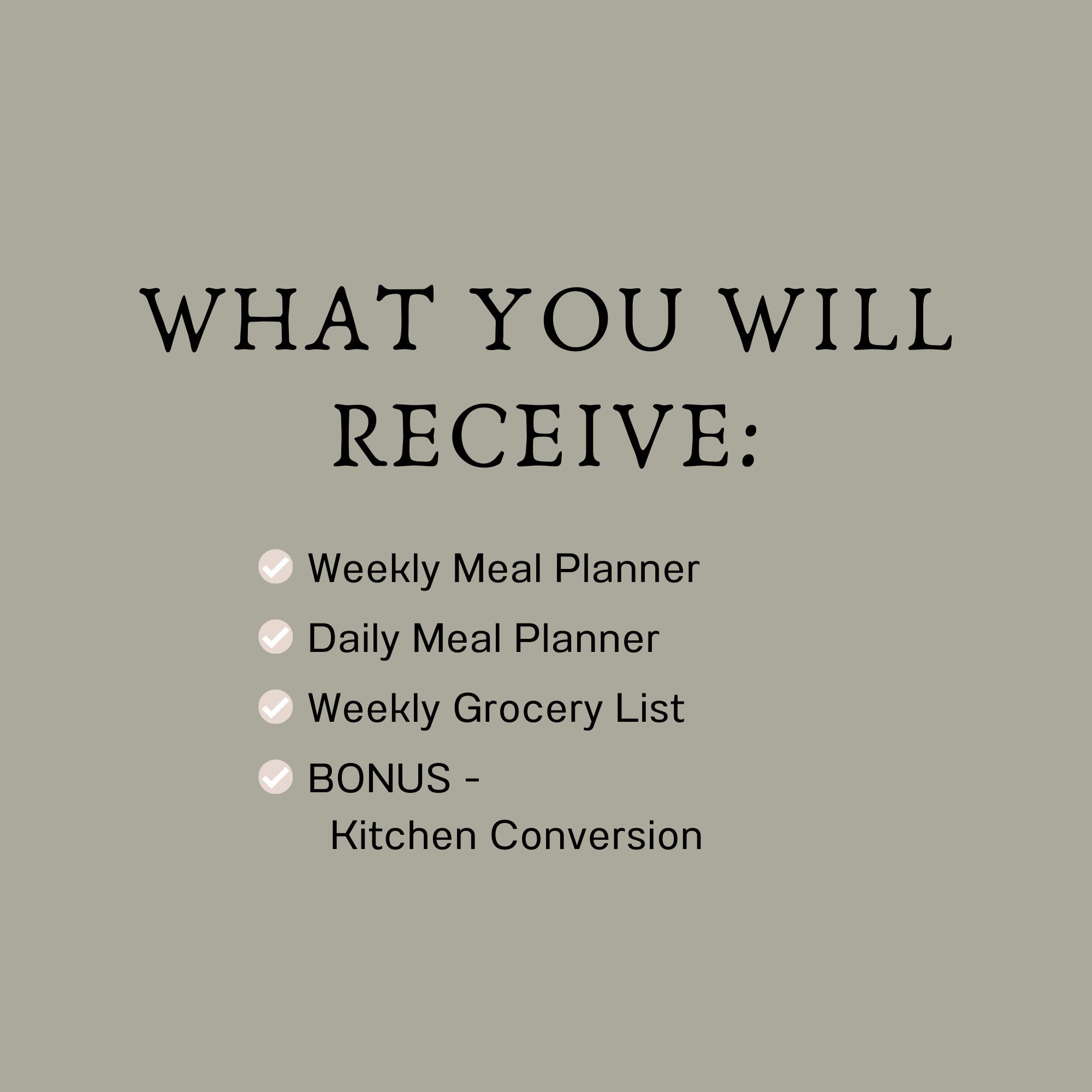 Menu Plan | Meal Plan | Weekly Meal Planner Bundle | Grocery | Meal ...