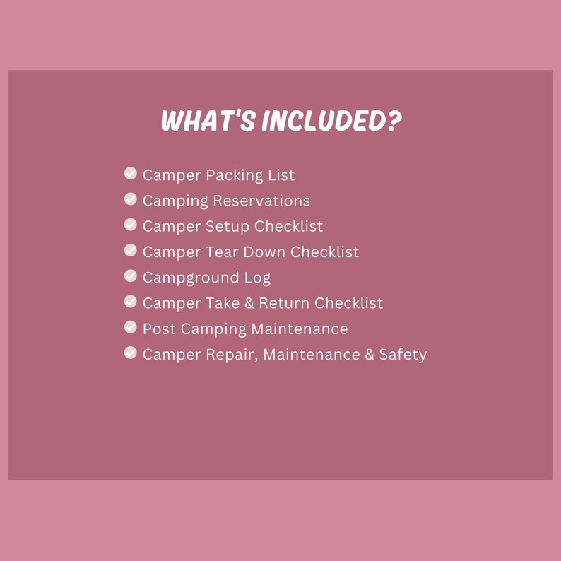 Camper Checklist Printable Bundle Birds - Etsy