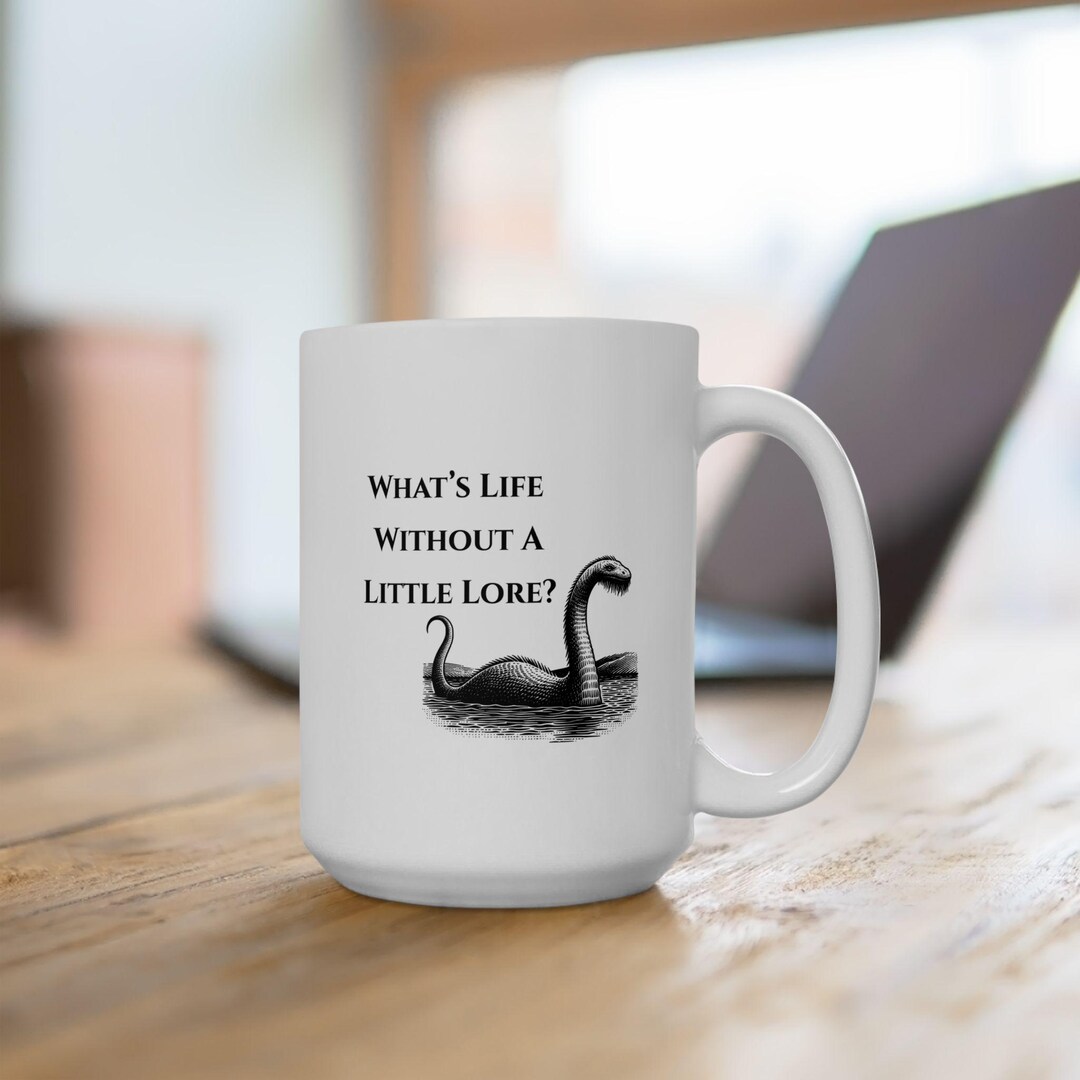 Nessie Ceramic Mug, Loch Ness Monster Lore, Funny Coffee Cup, Tea Mug ...