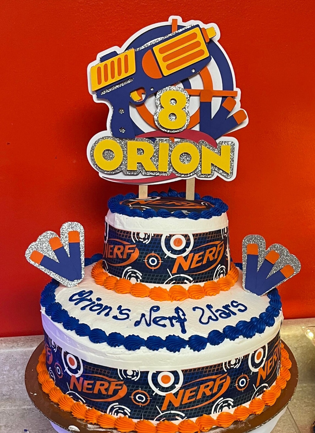 Nerf - Dart Party Birthday Cake Topper - Etsy
