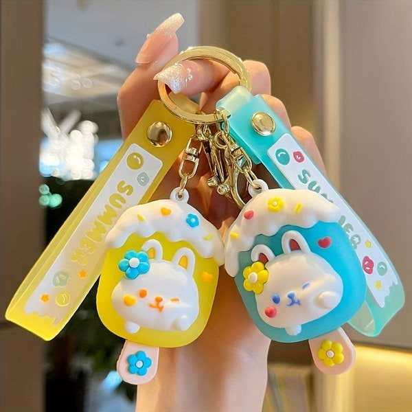 Cream the Rabbit Keychain - Etsy