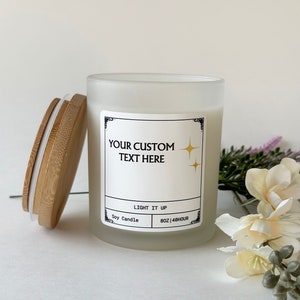 Custom Candle, Blank Label Candle, Soy Candle, Create Your Own Candle ...