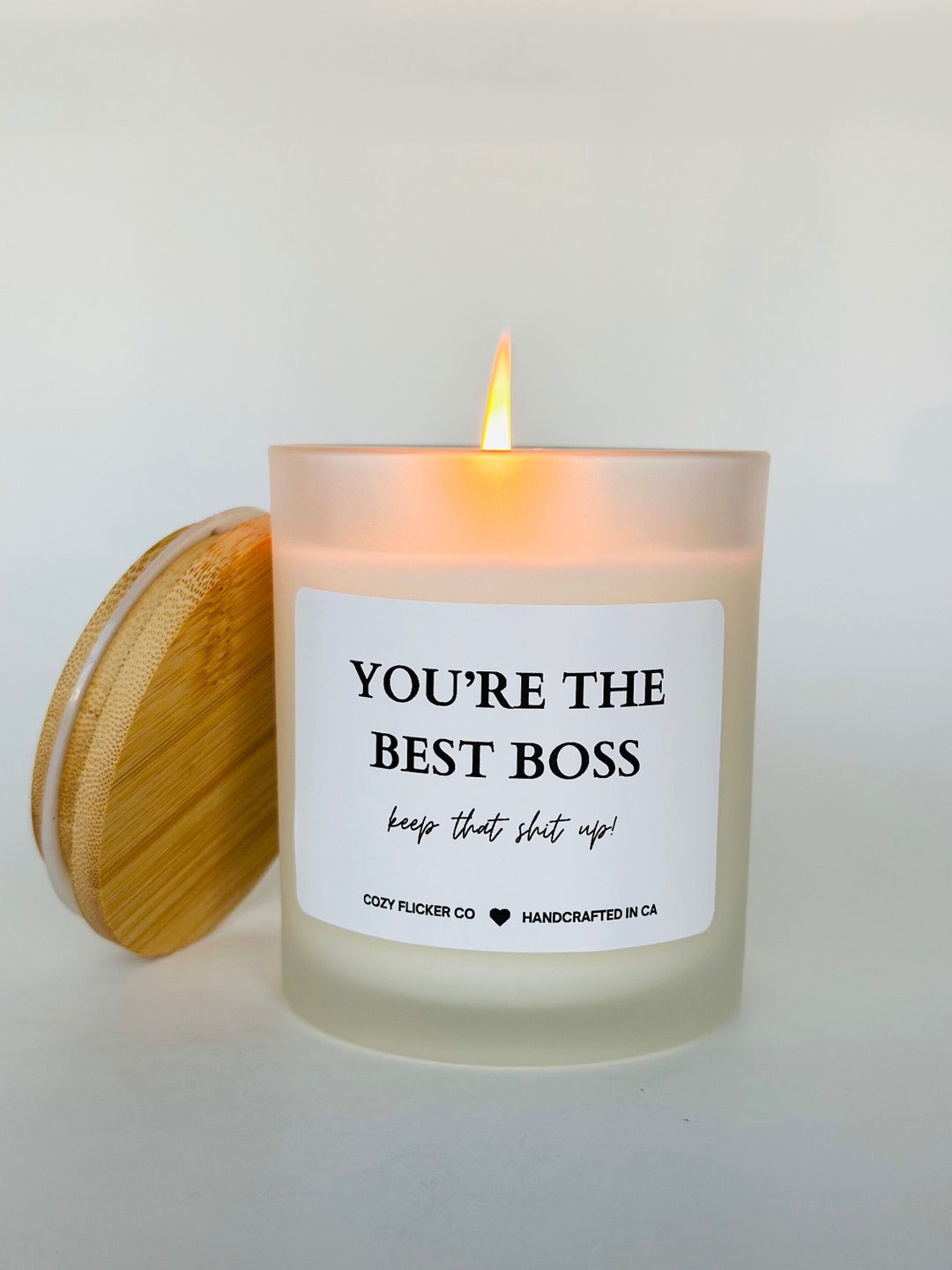 You're the Best Boss Gift Boss Candle Boss Christmas Gift Gift for Your ...