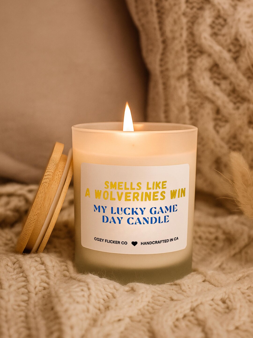 Smells Like A Wolverines Win Candle | Unique Gift Idea | Michigan ...