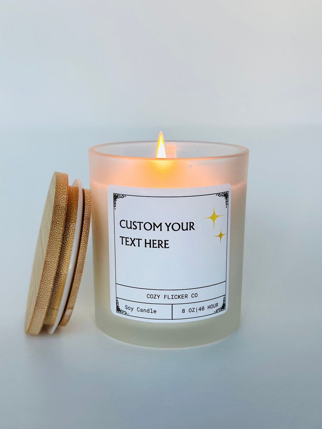 Custom Candle, Blank Label Candle, Soy Candle, Create Your Own Candle ...