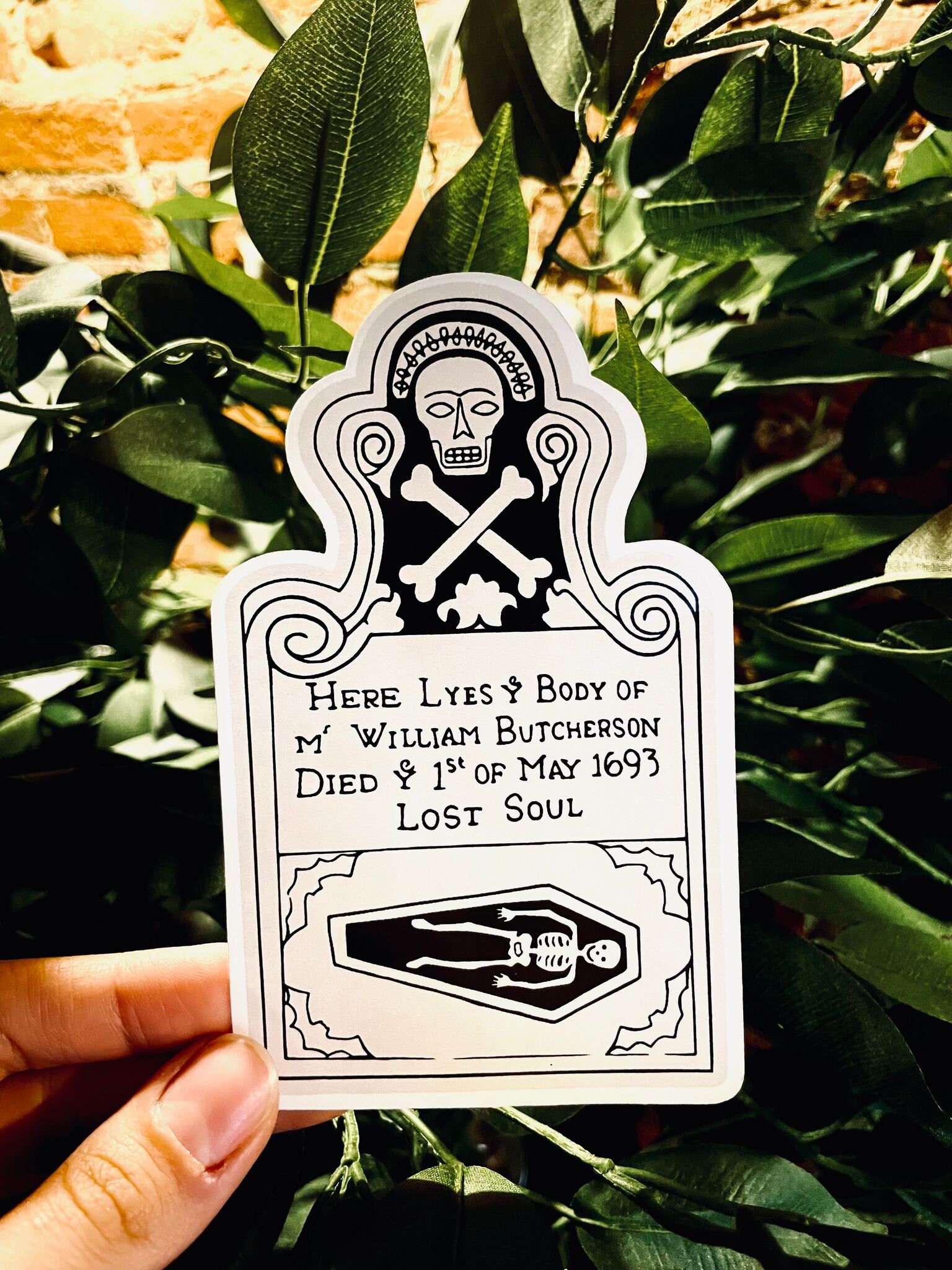 Hocus Pocus Billy Butcherson Headstone Sticker - Etsy Canada