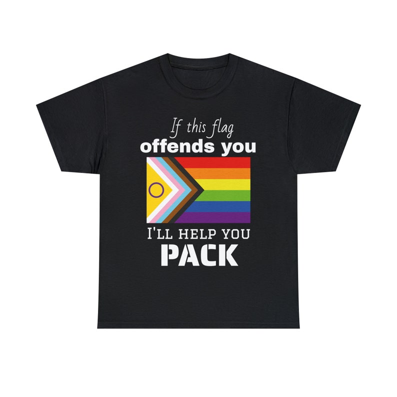 Progress Pride Flag - If This Flag Offends You I'll Help You Pack ...