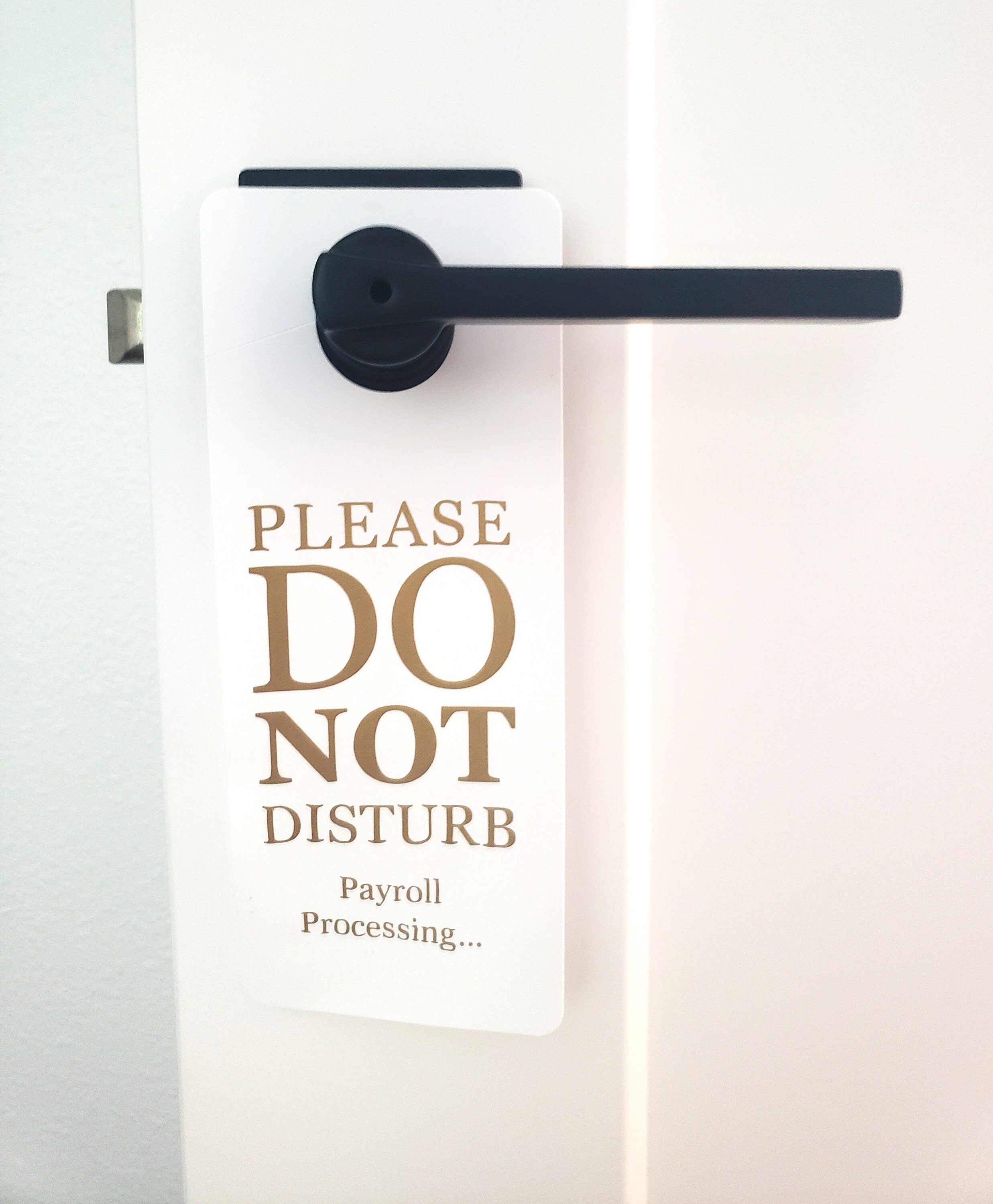 Payroll Door Hanger, Payroll Appreciation Week Gift, Payroll Gift ...