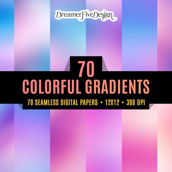 Gradient Print Colors - Etsy UK