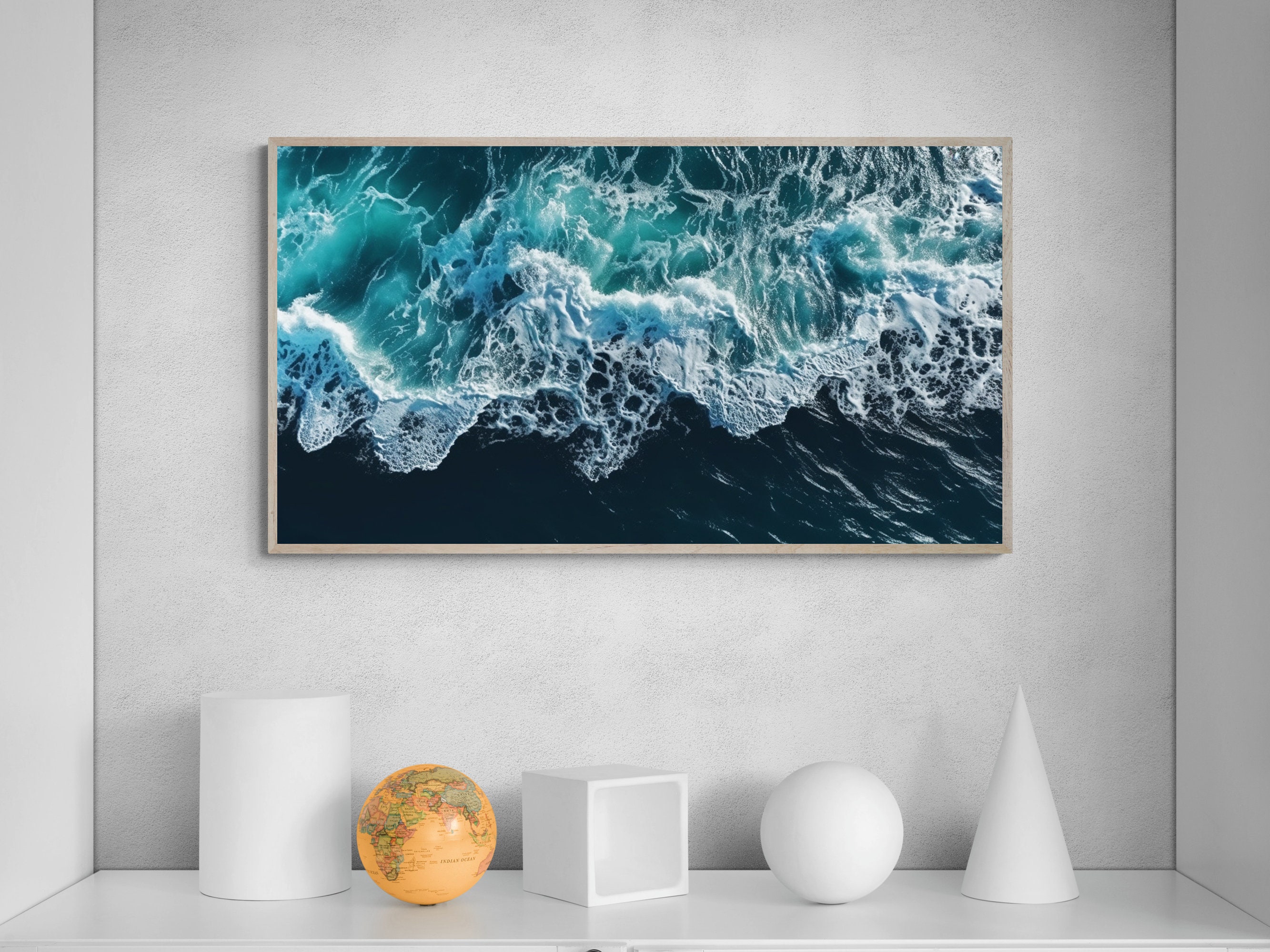 Coastal Dream Stunning Soothing Ocean Waves Samsung Frame TV Art, Set ...