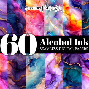 Alcohol Inks Digital Paper 300 Dpi, Seamless Patterns, Abstract ...
