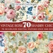 Vintage Rose Digital Paper Bundle 300 Dpi Seamless Patterns, Floral ...