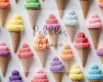 Summer Snow Cones Seamless File, Repeating Seamless Pattern Design ...