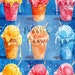 Summer Snow Cones Seamless File, Repeating Seamless Pattern Design ...