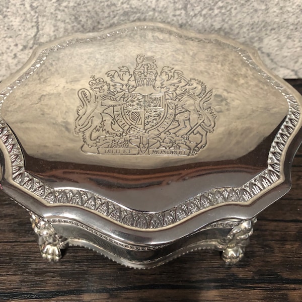 Lion Feet Silver Jewelry Box - Etsy