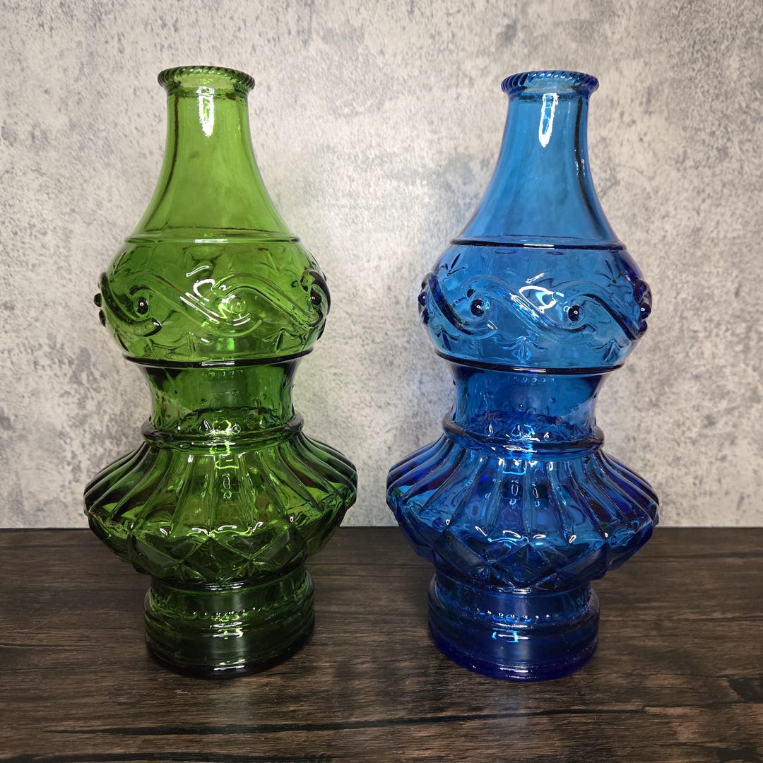 Your Choice: Vintage Wheaton Glass Bright Cobalt Sapphire Blue or ...