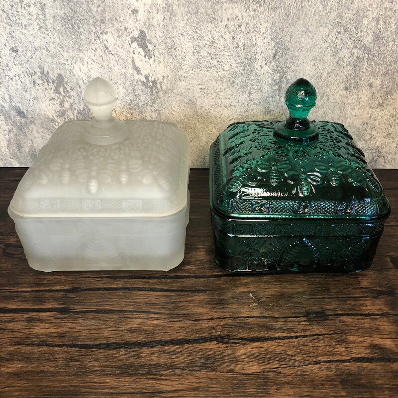 Fenton Glass Box With Lid - Etsy