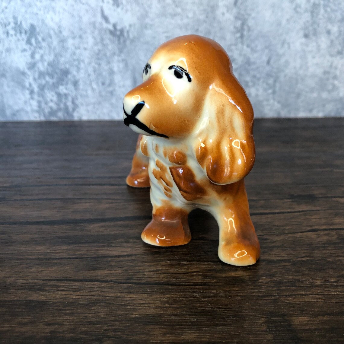 Vintage Lovely Porcelain Handpainted Ruby Red Irish Setter Cavalier ...