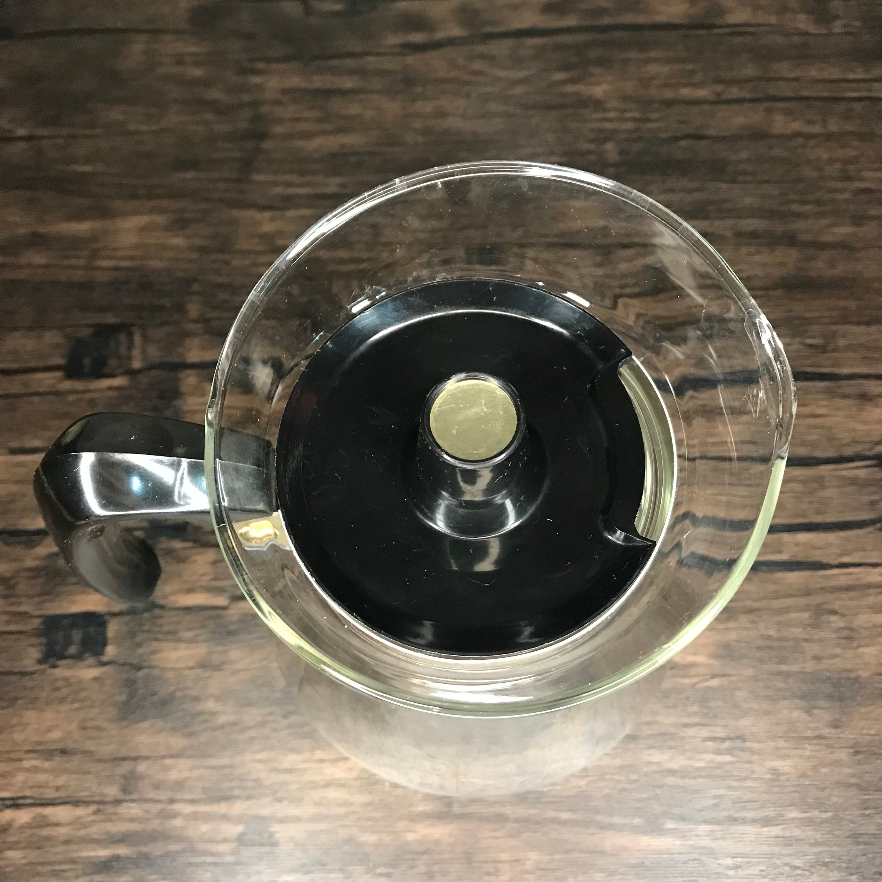 Vintage Pyrex Corningware Clear Glass Gold Atomic Starburst Coffee Pot ...