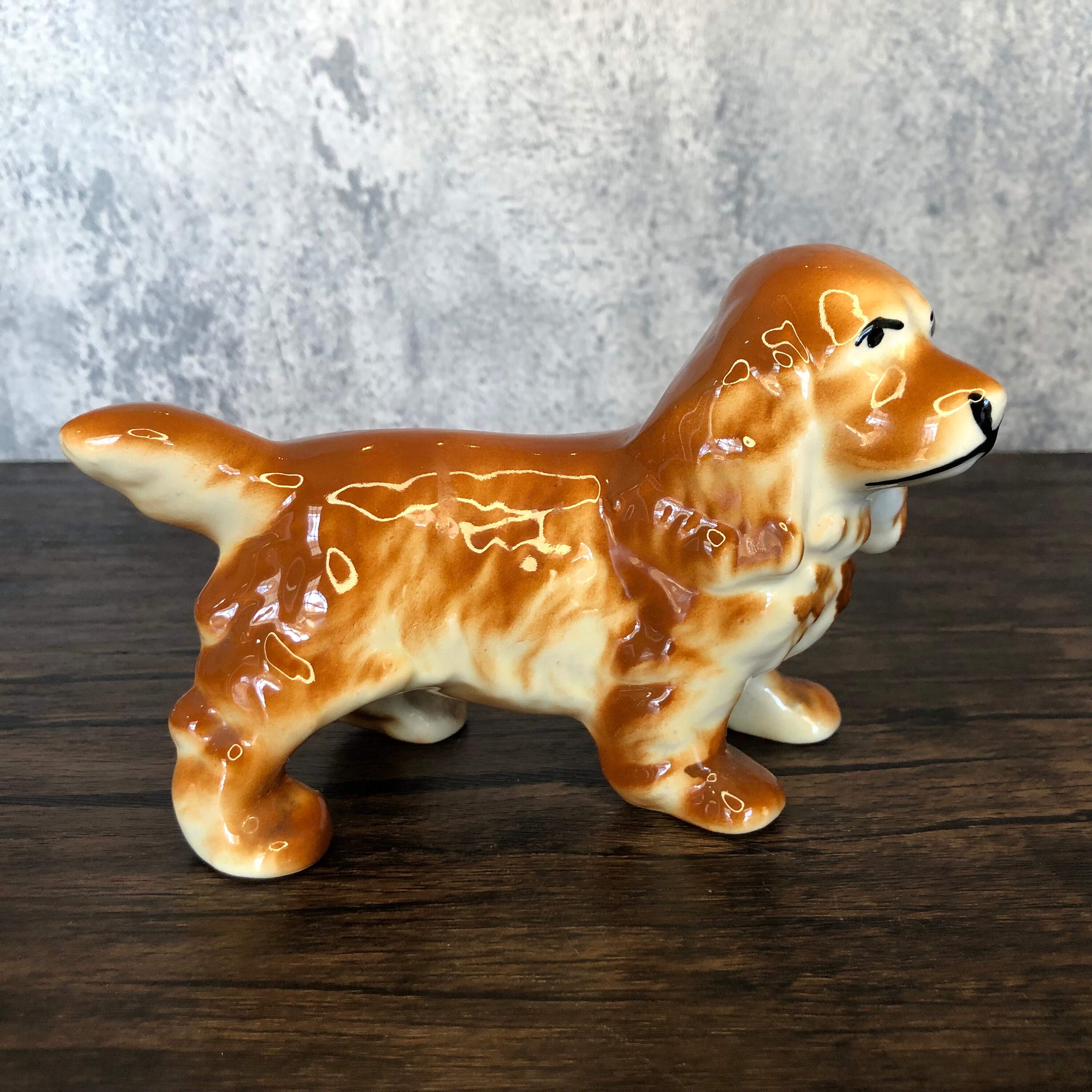 Vintage Lovely Porcelain Handpainted Ruby Red Irish Setter Cavalier ...