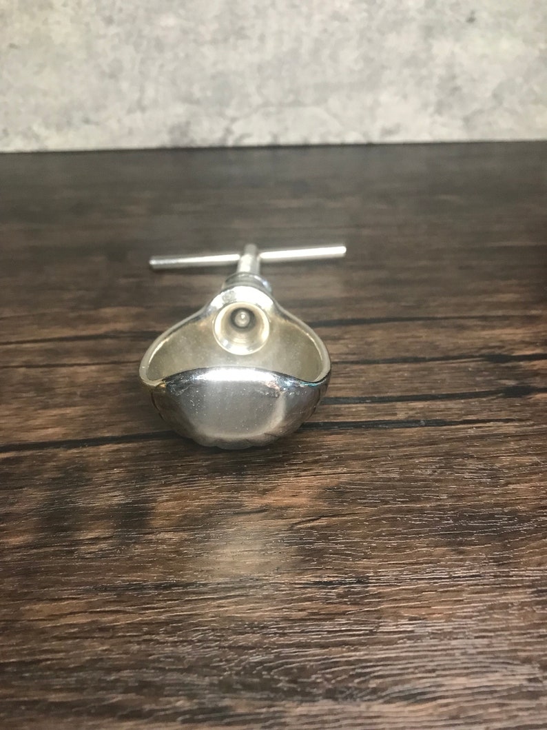 Vintage HMQ Stainless Steel Silver Twist Walnut Nut Cracker Handheld ...