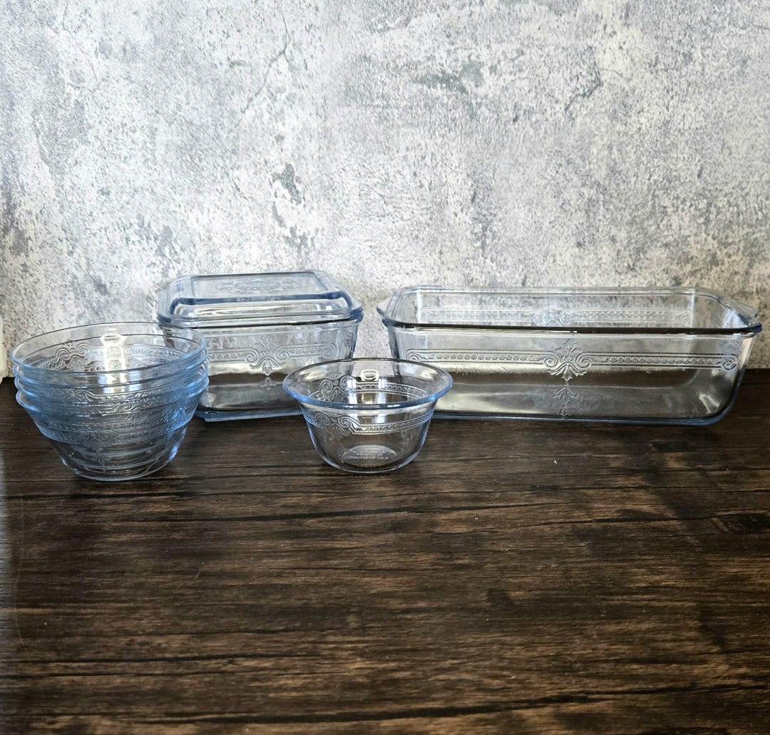 Vintage Fire King Sapphire Blue Philbe Glass: Your Choice of Bakeware ...