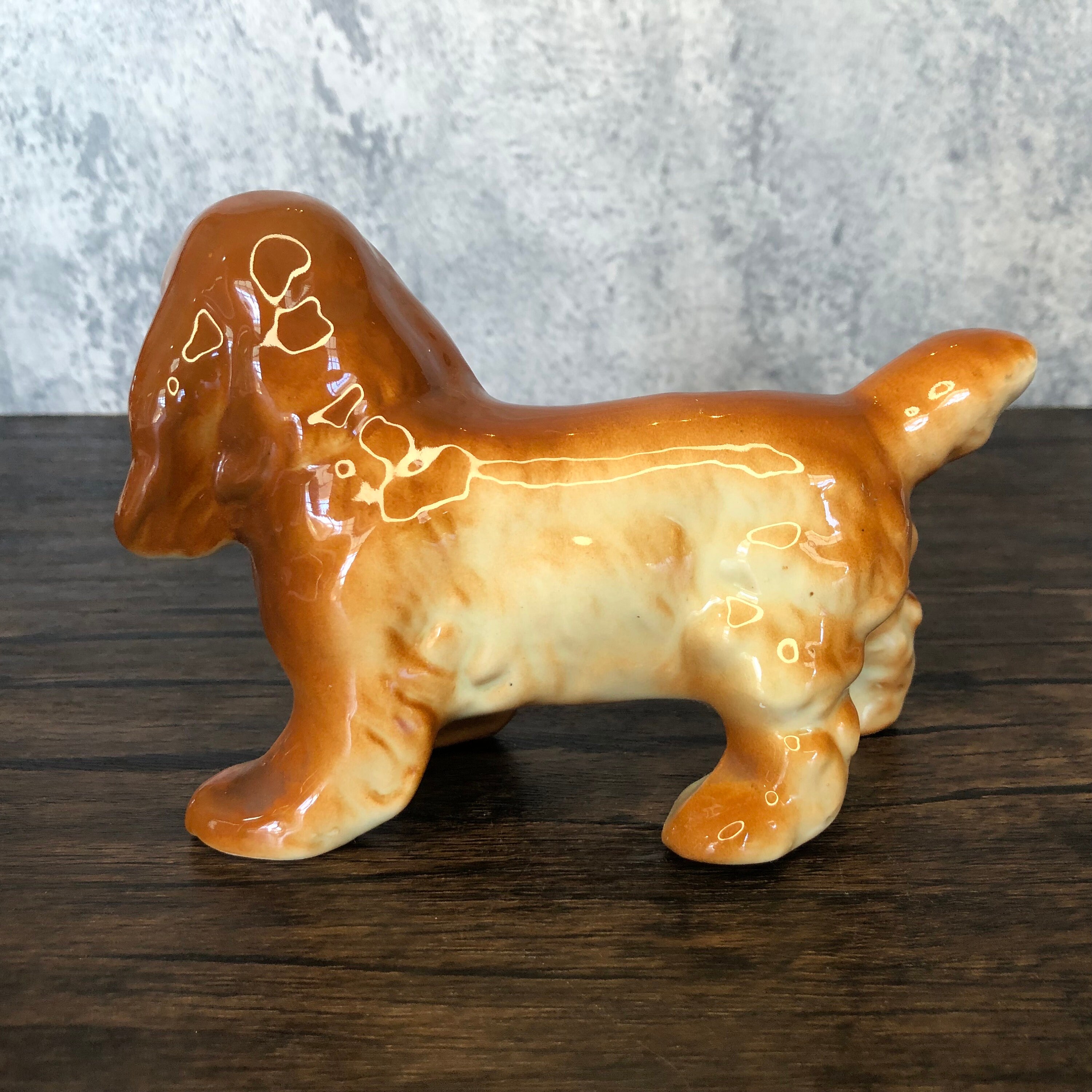 Vintage Lovely Porcelain Handpainted Ruby Red Irish Setter Cavalier ...