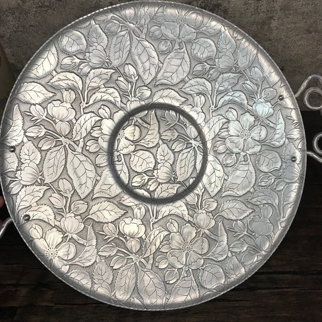 Vintage Keystoneware Paisley Aluminum #400 Hammered Embossed Dogwood ...