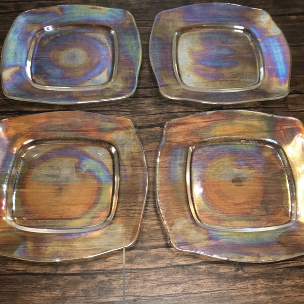 Iridescent Plates - Etsy