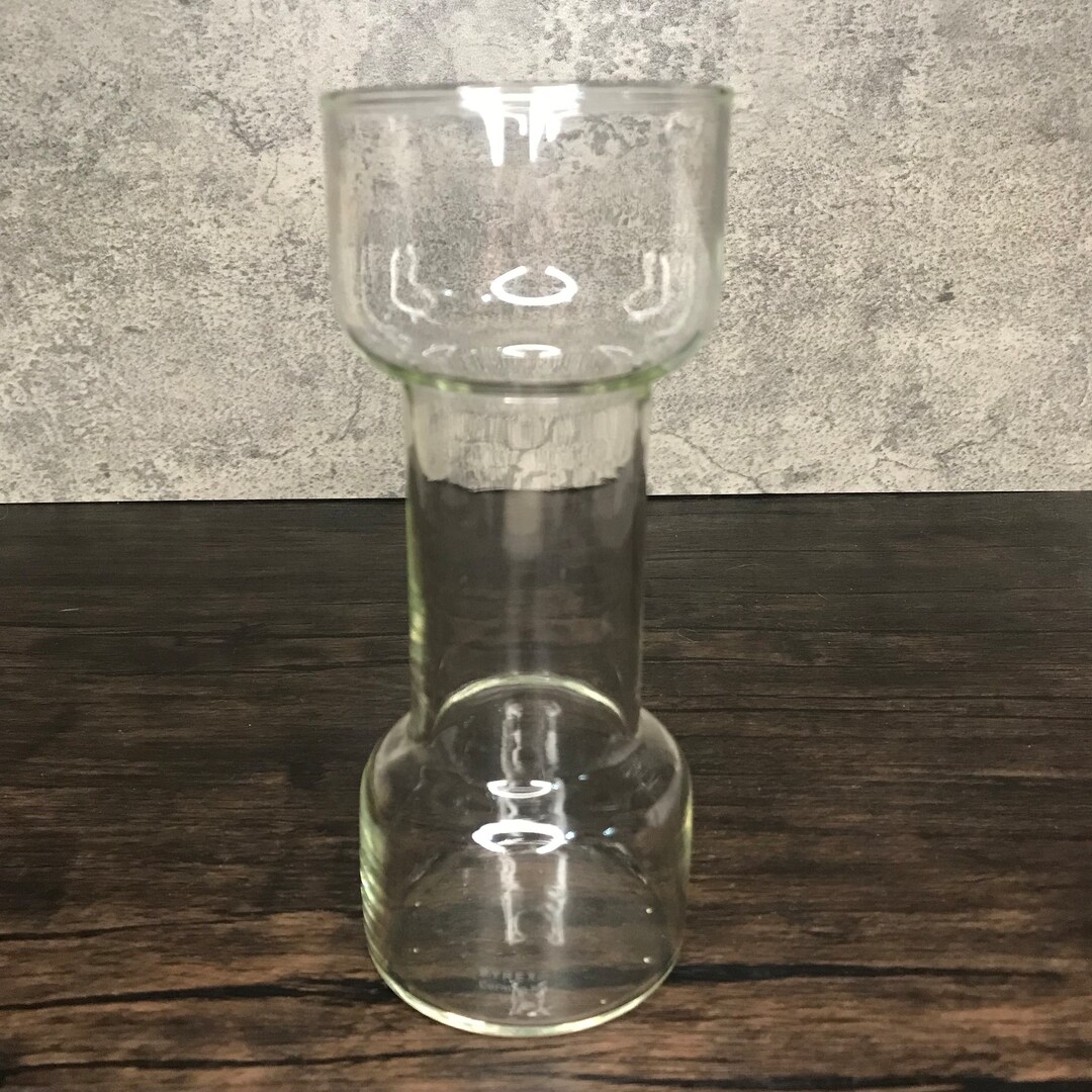 Vintage Pyrex Un-candle Floating Glass Candleholders Clear Glass ...