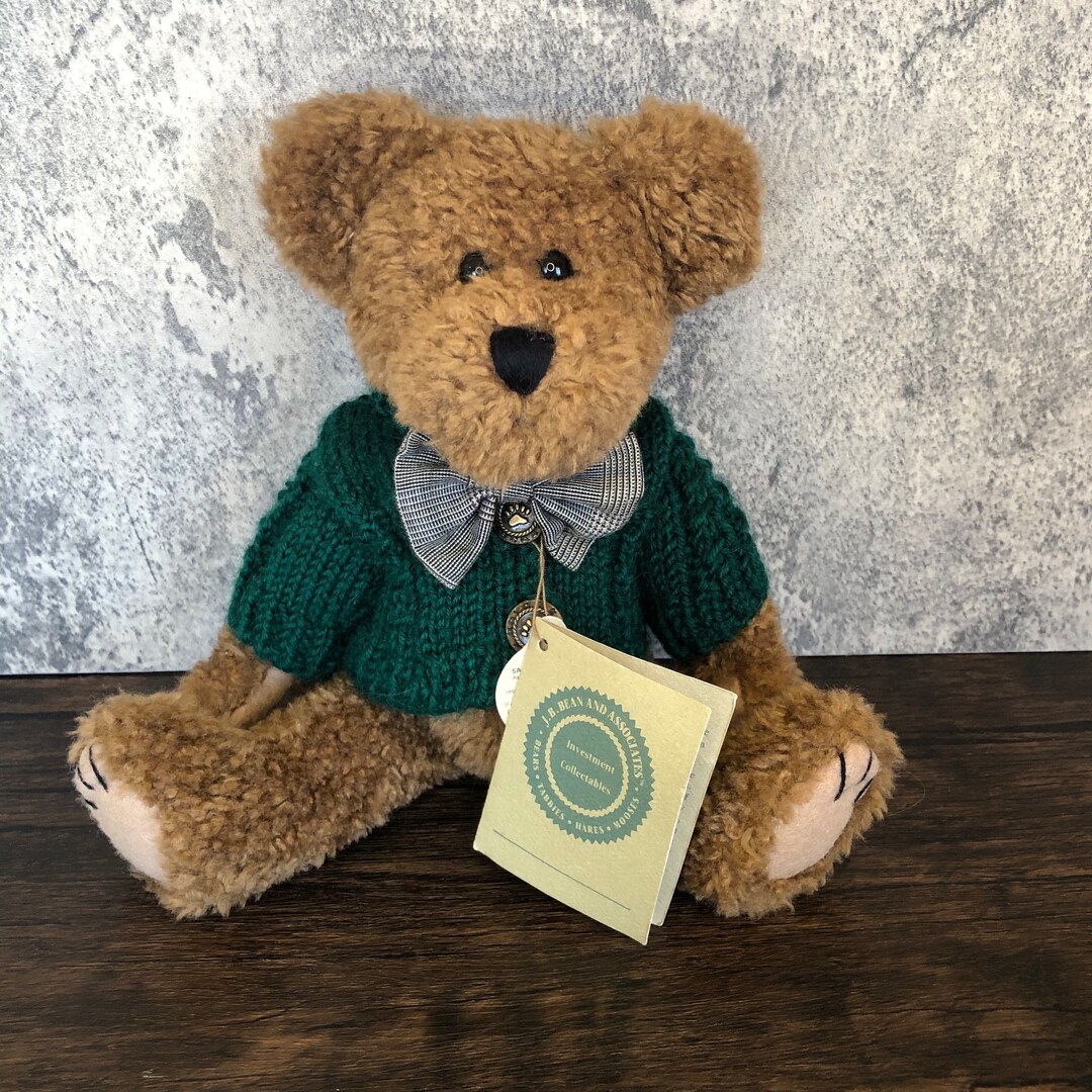 Vintage Boyd’s Bears Mr Trumbull Bear Stuffed Plush Teddy Bear Emerald ...