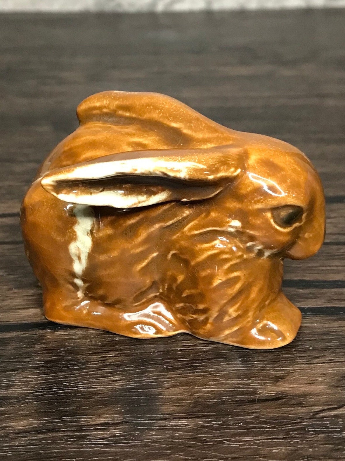 RARE Vintage Goebel Handpainted Brown and Cream Bunny Rabbit - Etsy