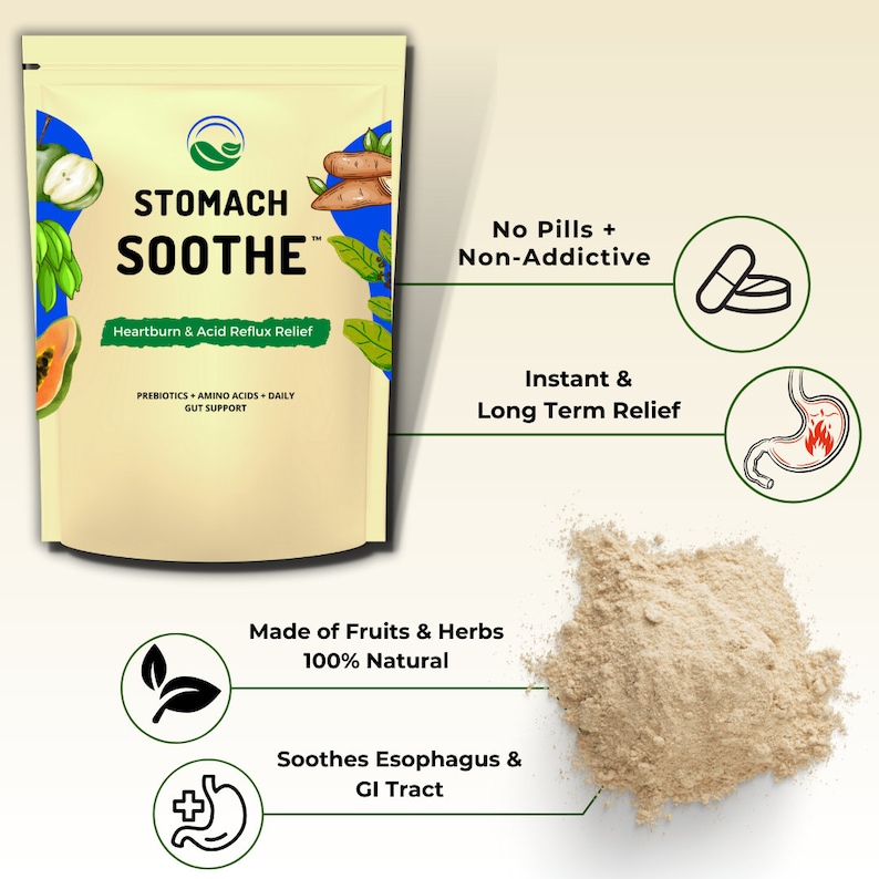 Stomach Soothe Natural Heartburn, Acid Reflux, GERD Relief - Etsy