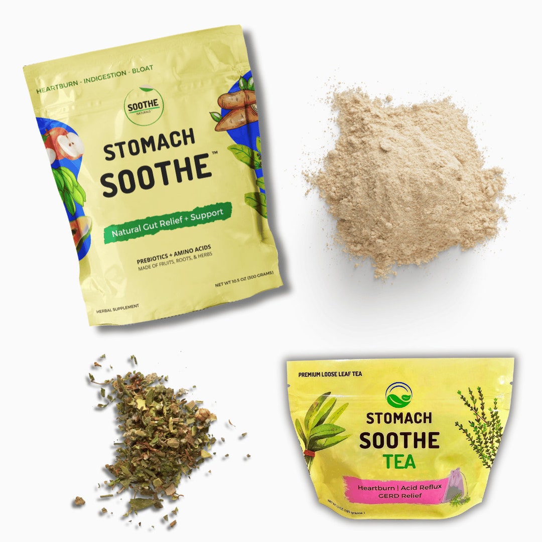 Natural Heartburn & Acid Reflux Relief Kit - Stomach Soothe - Etsy