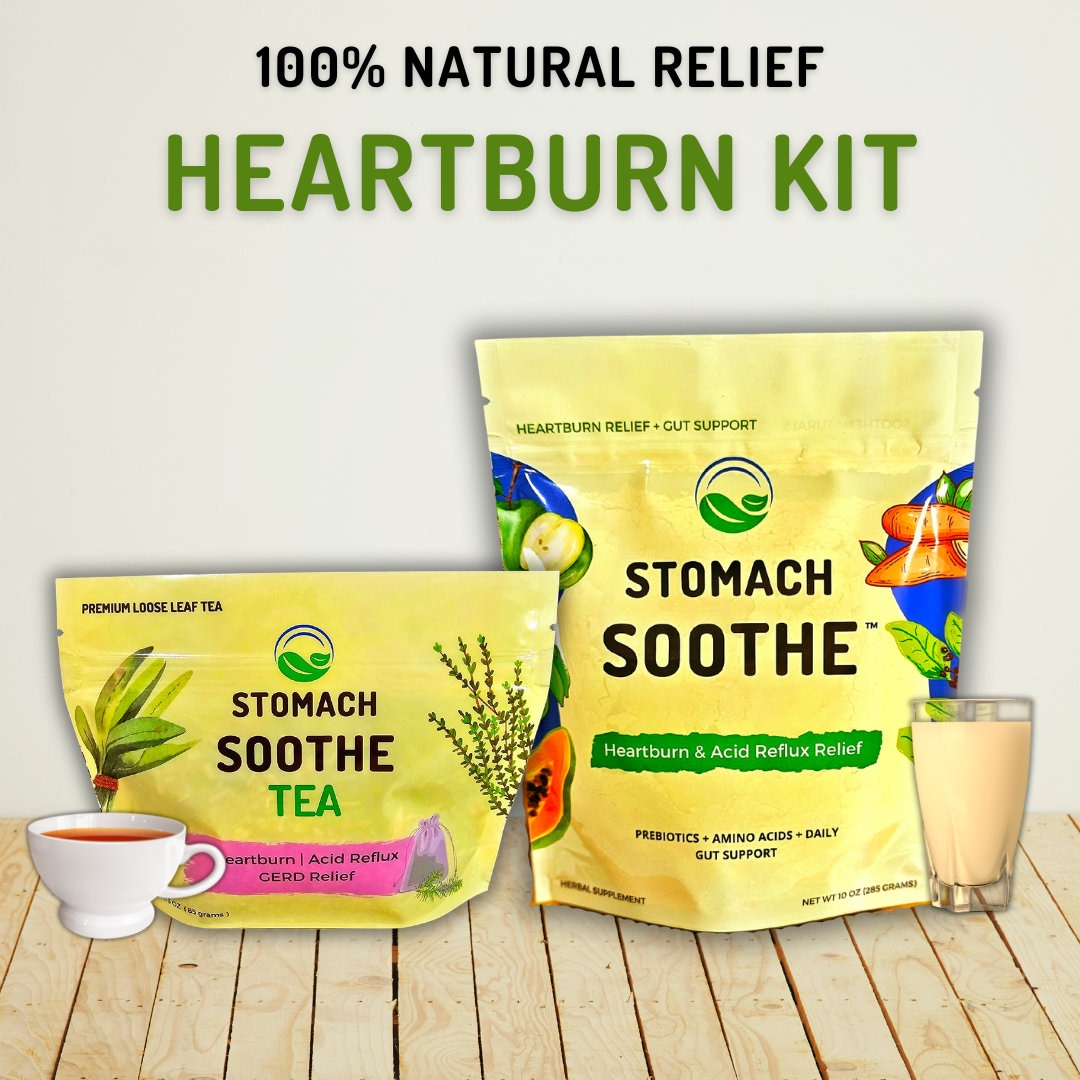 Natural Heartburn & Acid Reflux Relief Kit Stomach Soothe - Etsy