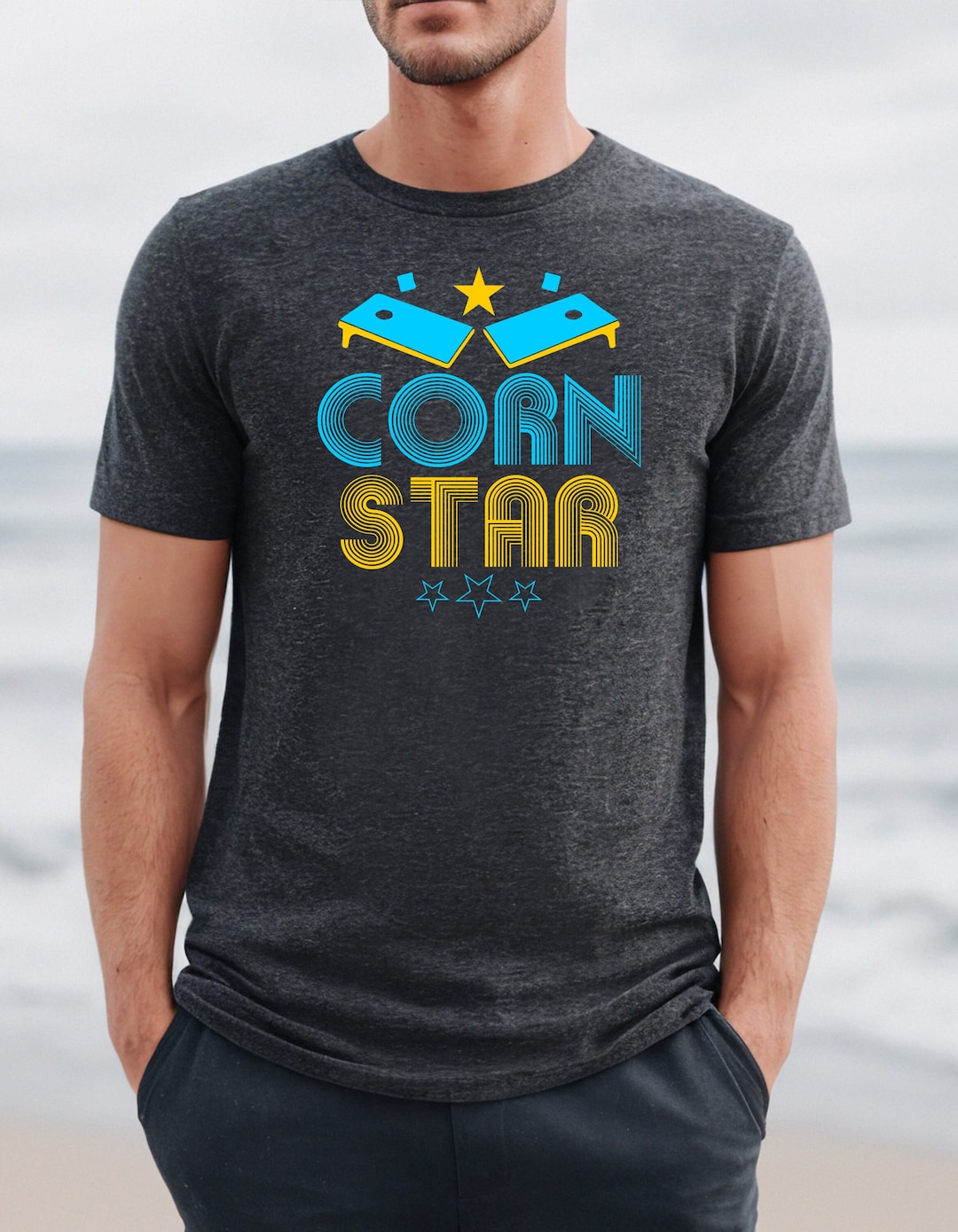 Fun corn Star Cornhole Tee, Cornhole Champion Shirt, Gift for Cornhole ...