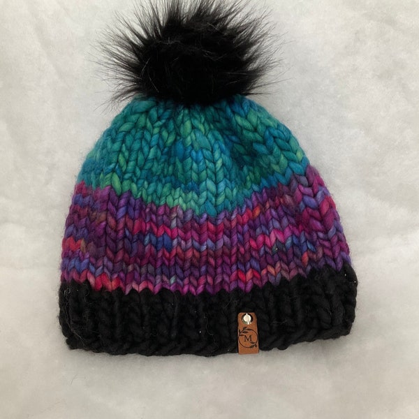 Color Block Beanie - Etsy