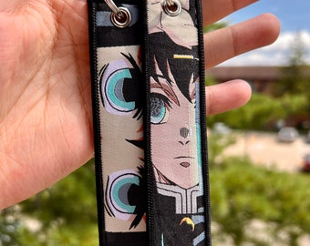 Anime Embroidered Jet Tag Keychain - Etsy