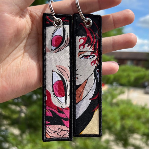 Anime Embroidery Keychain - Etsy