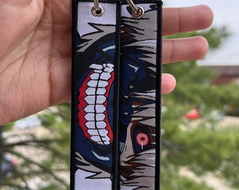 Anime Keychain Embroidered Jet Tag - Etsy